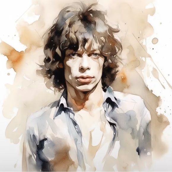 Brad Fanshaw | Art | Mick Jagger Jagger Look Art Print 2x12 On Quality ...